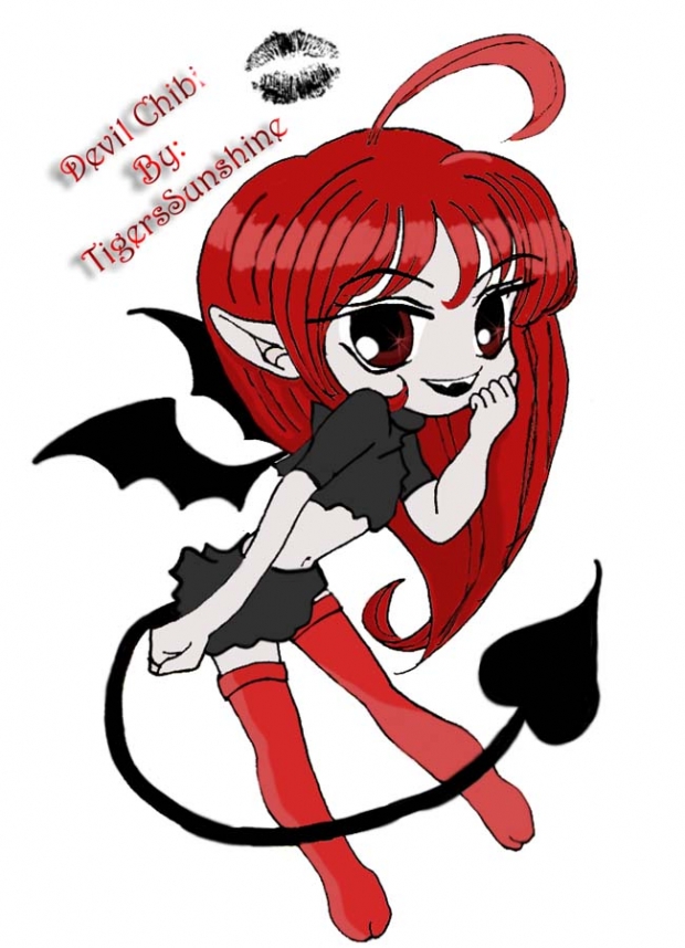 Devil Chibi by TigersSunshine